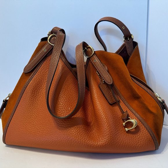 Coach | Bags | Coach Burnt Orange Suede Purse | Poshmark